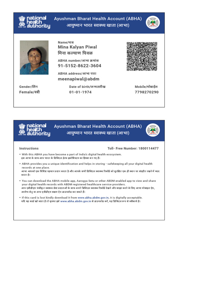 Abha _ Abha Card | PDF