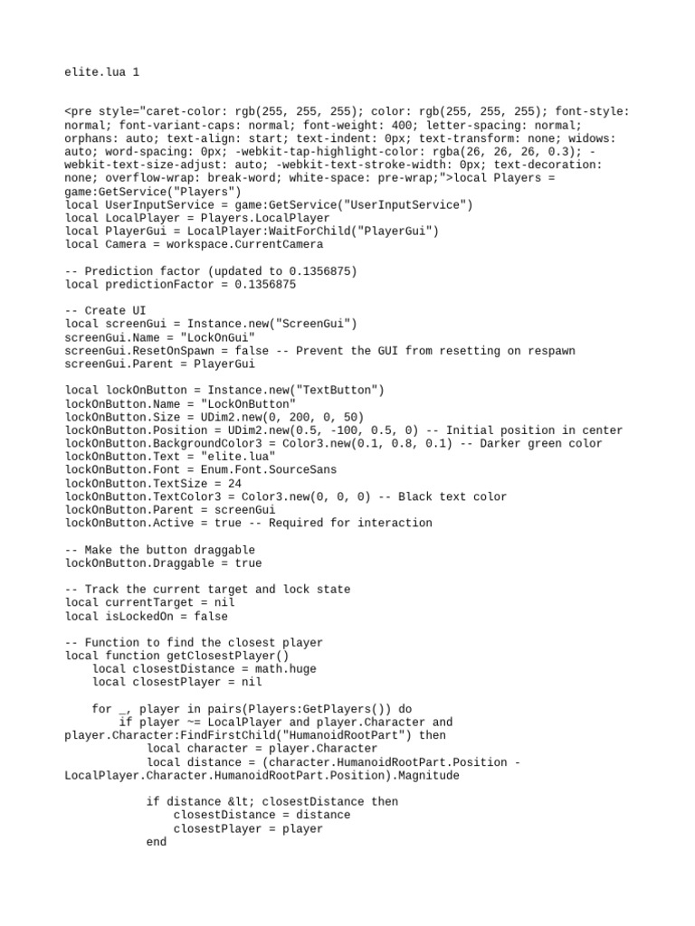 Another Elite - Lua Regular | PDF | Computing