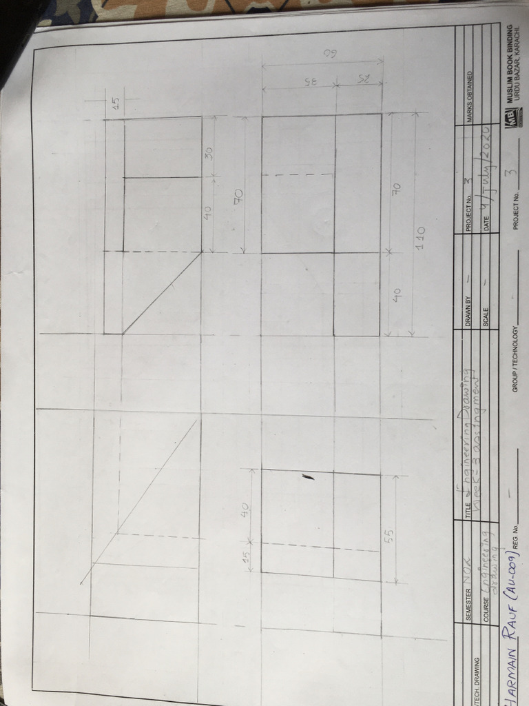 Au-19009 Harmain Rauf Week 5 assignment drawings | PDF