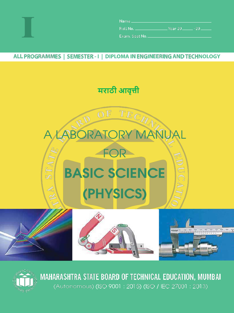 Basic Science Physics Lab Manual 22102 | PDF | Engineering | Knowledge