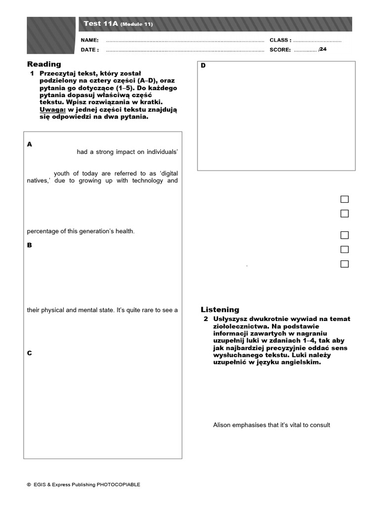 2 RM PR Tests 11a | PDF | Human Diseases And Disorders | Diseases And ...
