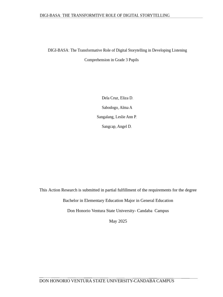 FINAL PAPER DIGI-BASA LESLIE'S GROUP | PDF | Reading Comprehension ...