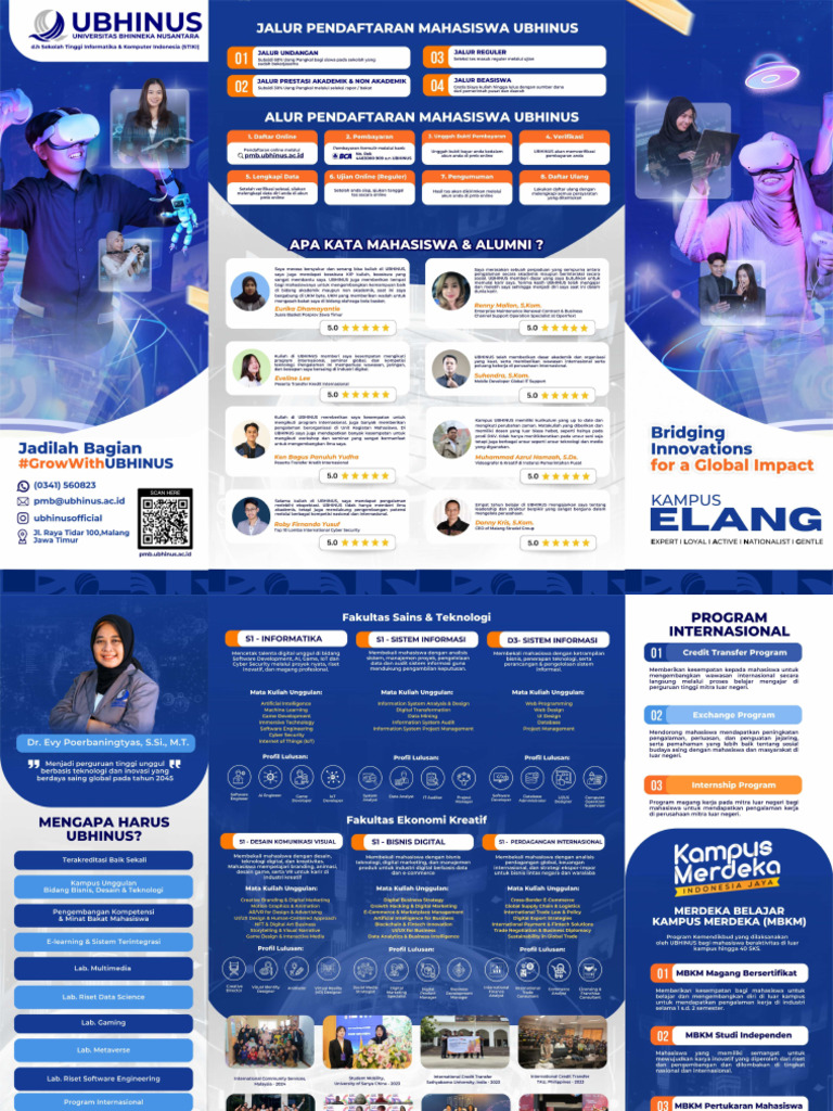 Brosur & Flayer UBHINUS | PDF