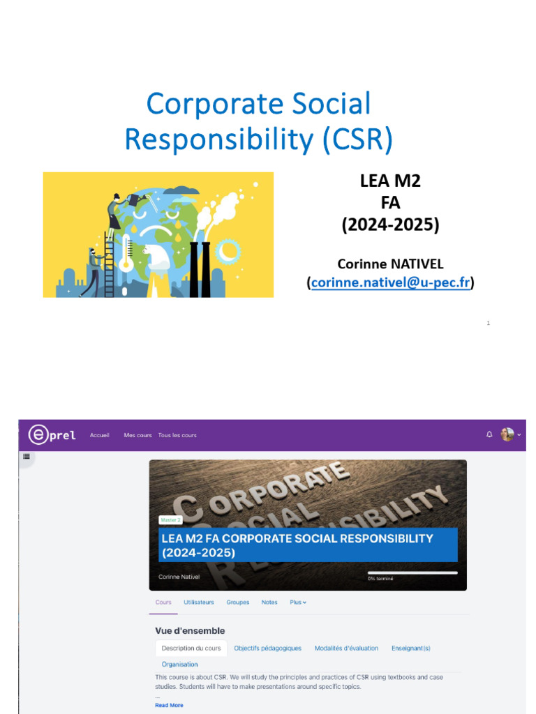 CSR-POWERPOINT No.1 - INTRODUCTION, SCHEDULE, GUIDELINES, DEFINITIONS ...