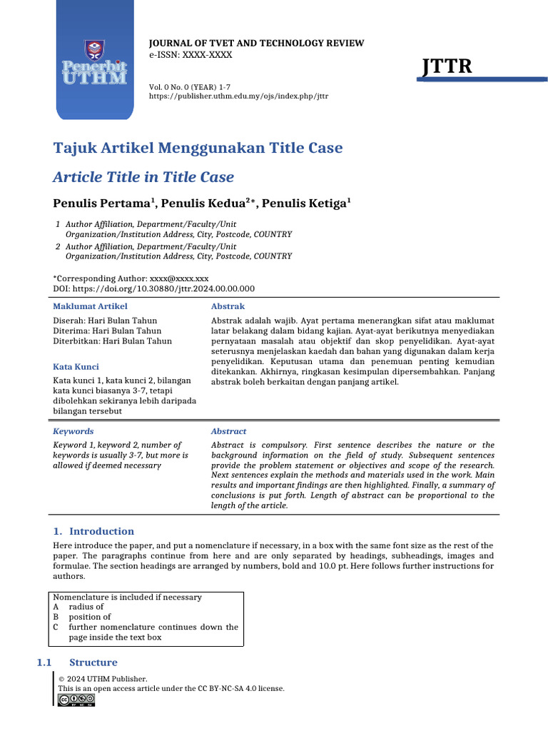 Templatejttrmalay Oth 1 | PDF | Copyright | Microsoft Word