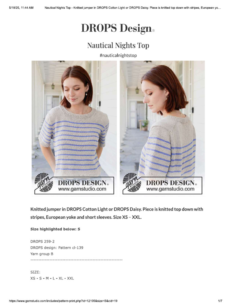 Nautical Nights Top | PDF
