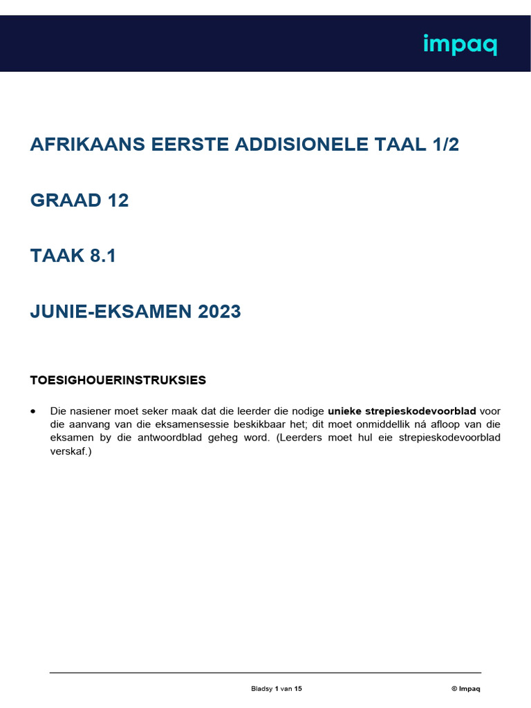 2023-EAT-Grade 12-June Exam-Paper 1 | PDF