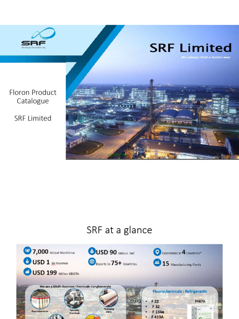 SRF Limited Floron Product Catalogue | PDF