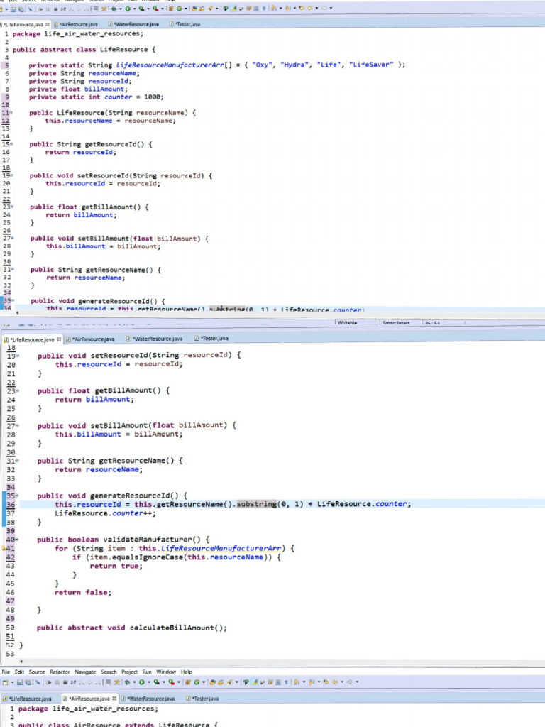 Life - Air - Water - Resource. Java | PDF | Software | Programming Paradigms