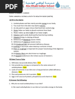 Class 6 Science Chapter 3 Mindful Eating A Path To A Healthy Body | PDF ...