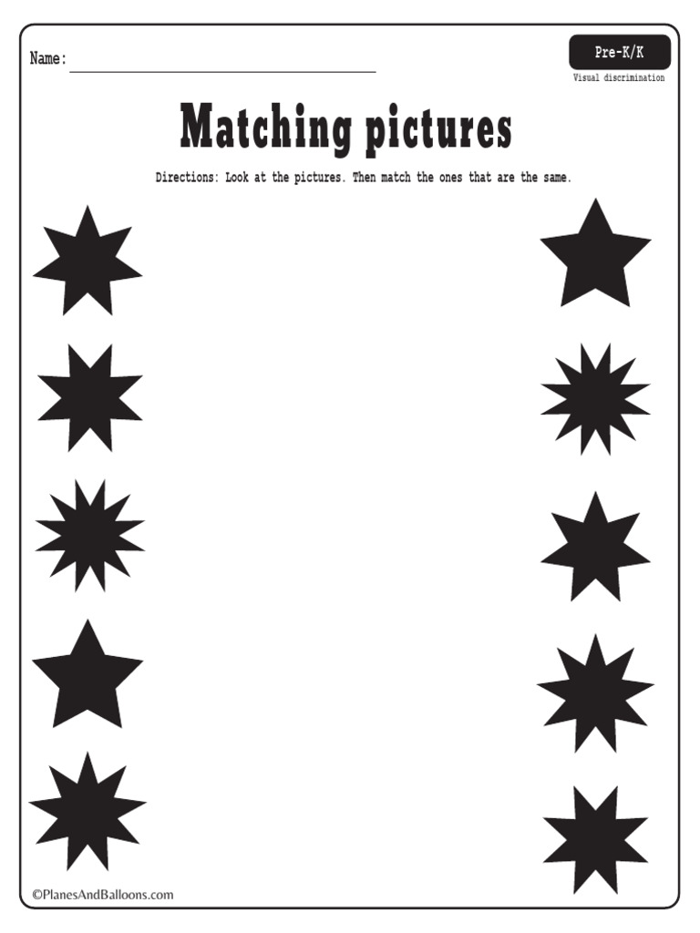 Visual Discrimination Activities for Pre-K | PDF