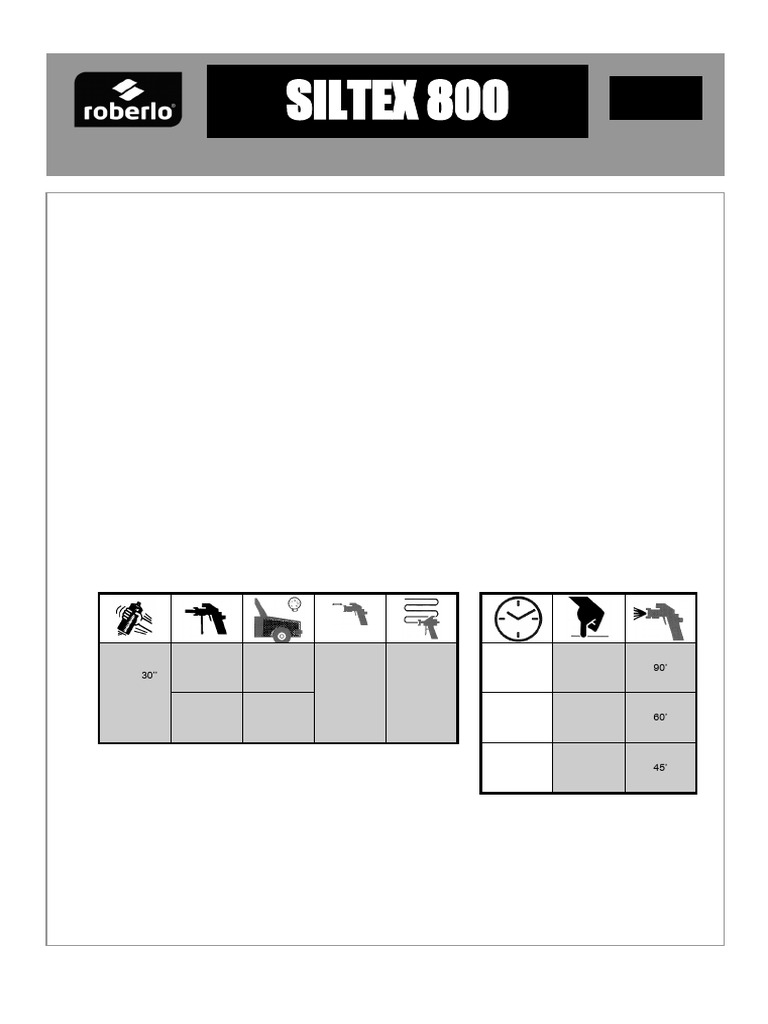 Ficha Técnica de Siltex 800 | PDF