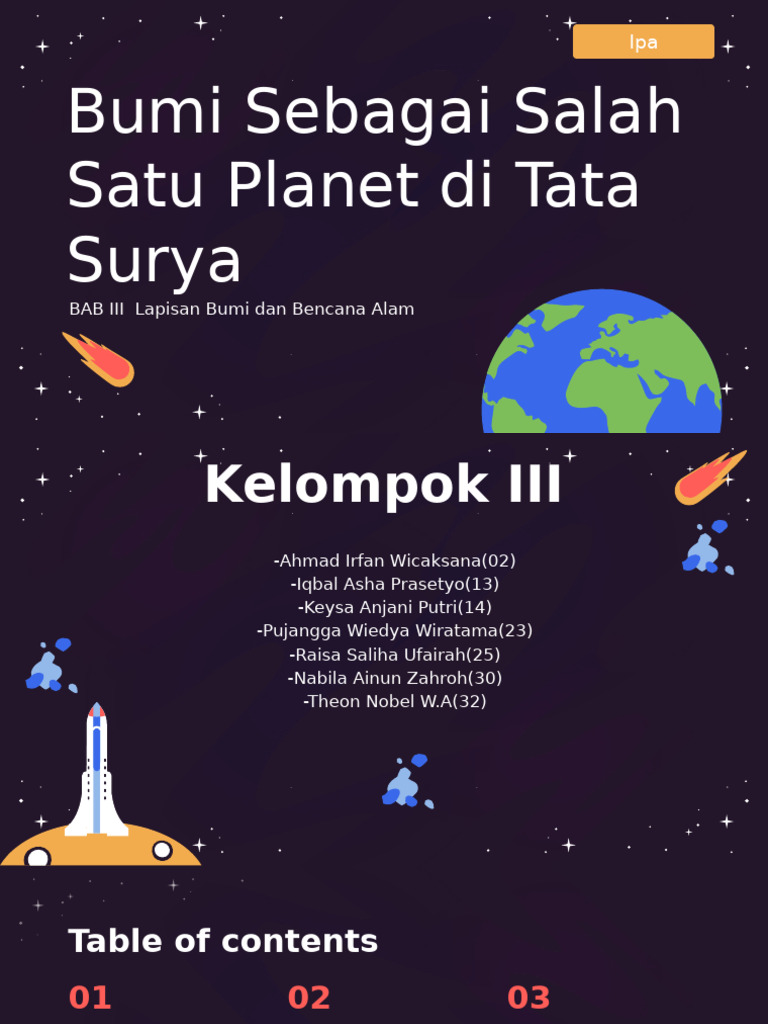 Bumi Sebagai Salah Satu Planet Di Tata Surya: BAB III Lapisan Bumi Dan ...