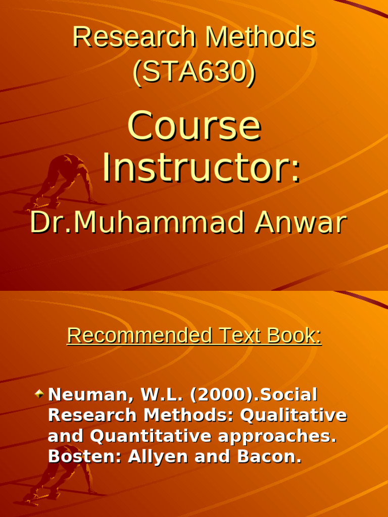 Research Methods Course Overview | PDF