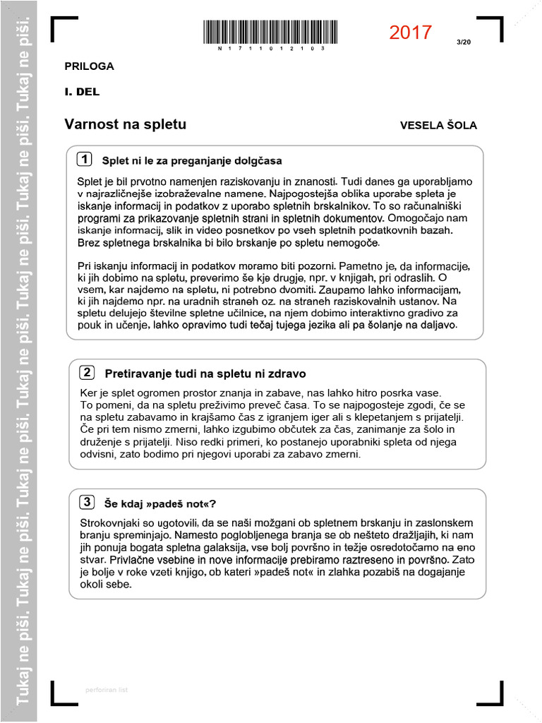 Varnost Na Spletu: I. Del | PDF