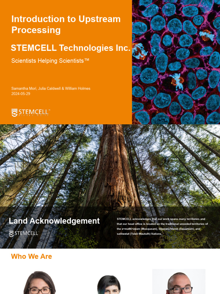 Lecture 5 - Upstream Processing by STEMCELL Technologies | PDF | Phases Of Clinical Research ...