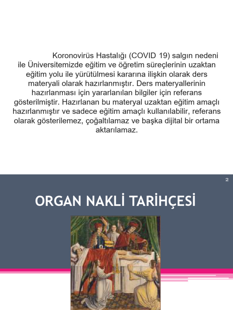Organ Nakli Tarihçesi | PDF