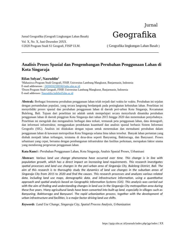 Jurnal 3 Spasial Proses | PDF
