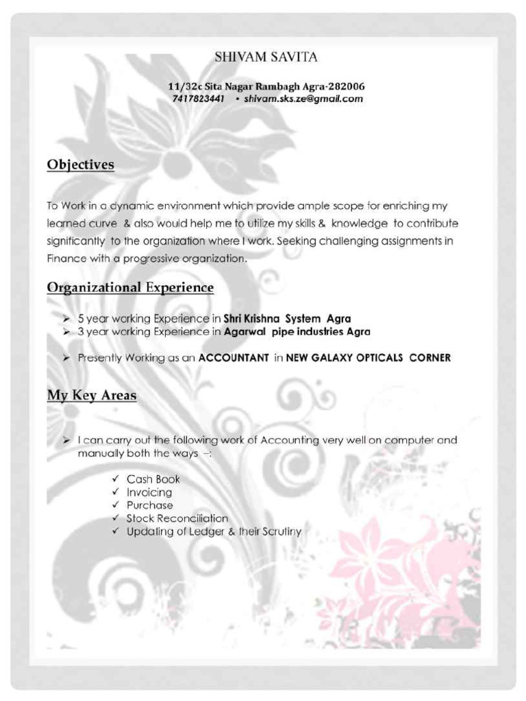CV New Shivam (1) - 11zon | PDF