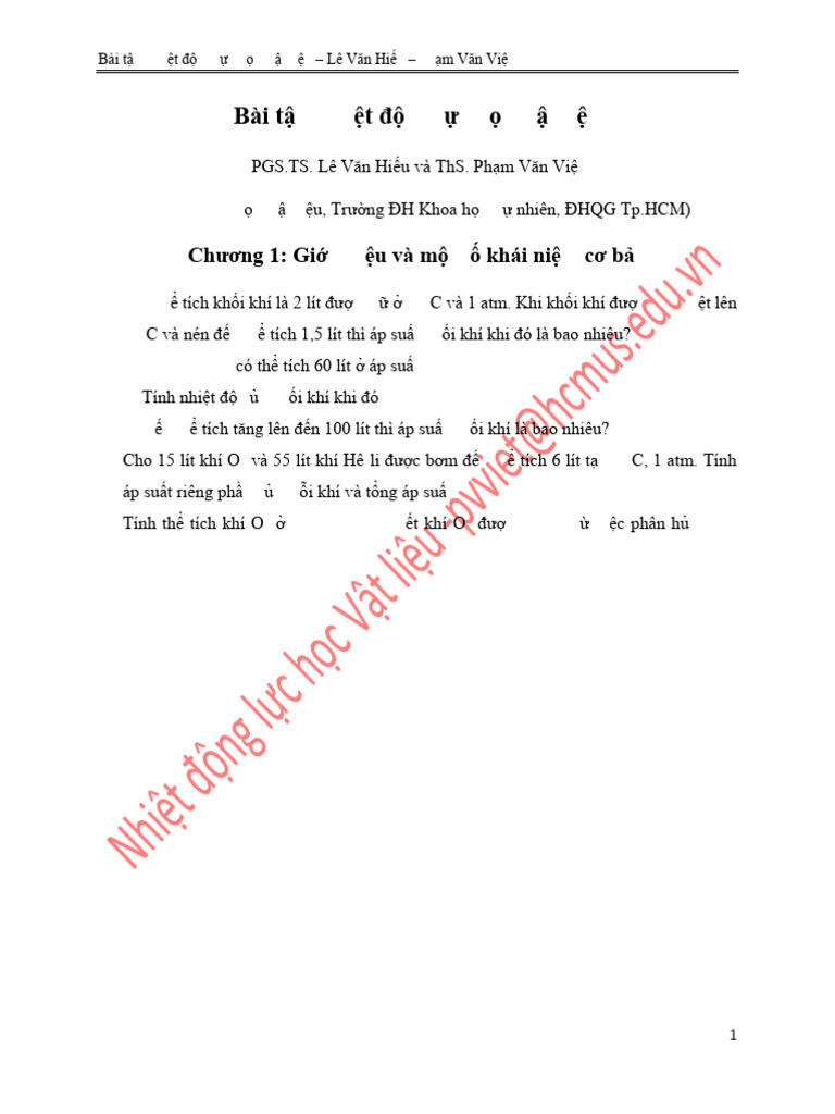 Vat-Ly-Dai-Cuong-1 - Bai-Tap-Nhiet-Dong-Luc-Hoc-Vat-Lieu - Chuong-1-Den-7 - (Cuuduongthancong ...