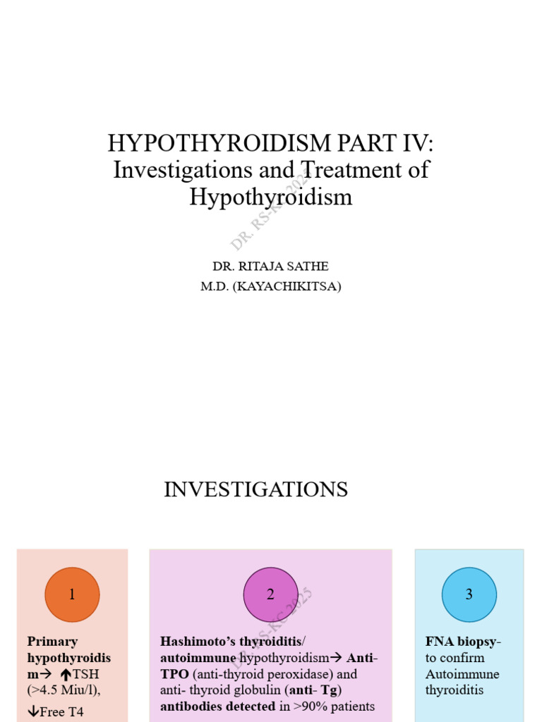 04 - Hypothyroidism Part-4 | PDF | Hypothyroidism | Thyroid