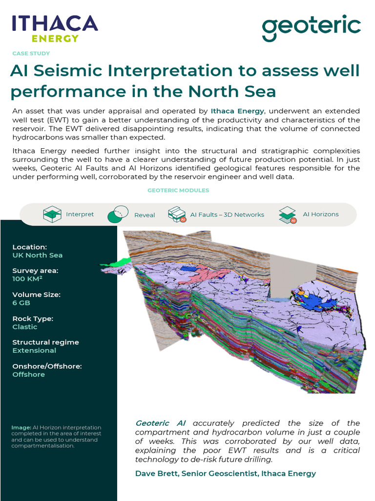 AI Seismic Interpretation To Assess Well Performance in The North Sea FINAL | PDF | Petroleum ...