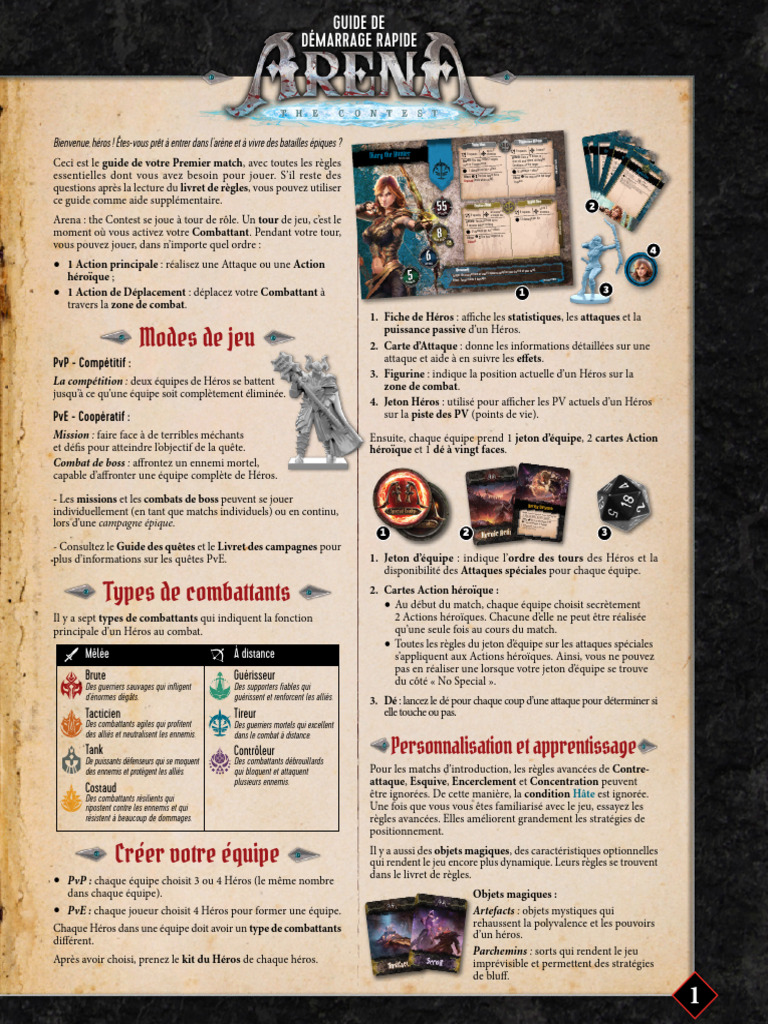 Quickstart FRENCH v2 WEB | PDF | Héros | Jeux de table