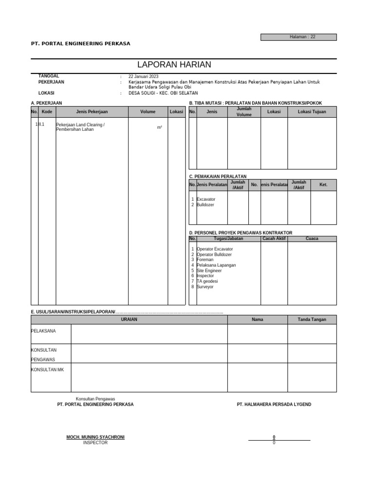 Laporan Progres Pekerjaan - Pengawasan Drainase Dan BP Bandara KIO - PEP - 26!4!2025 | PDF