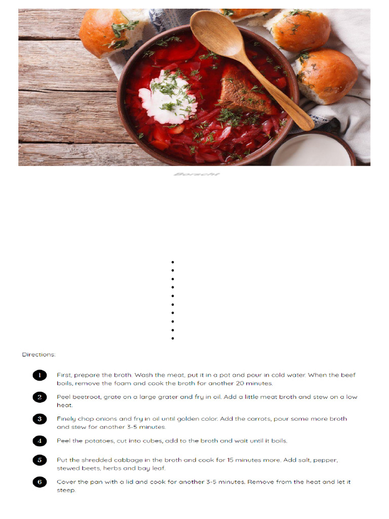 Borscht | PDF