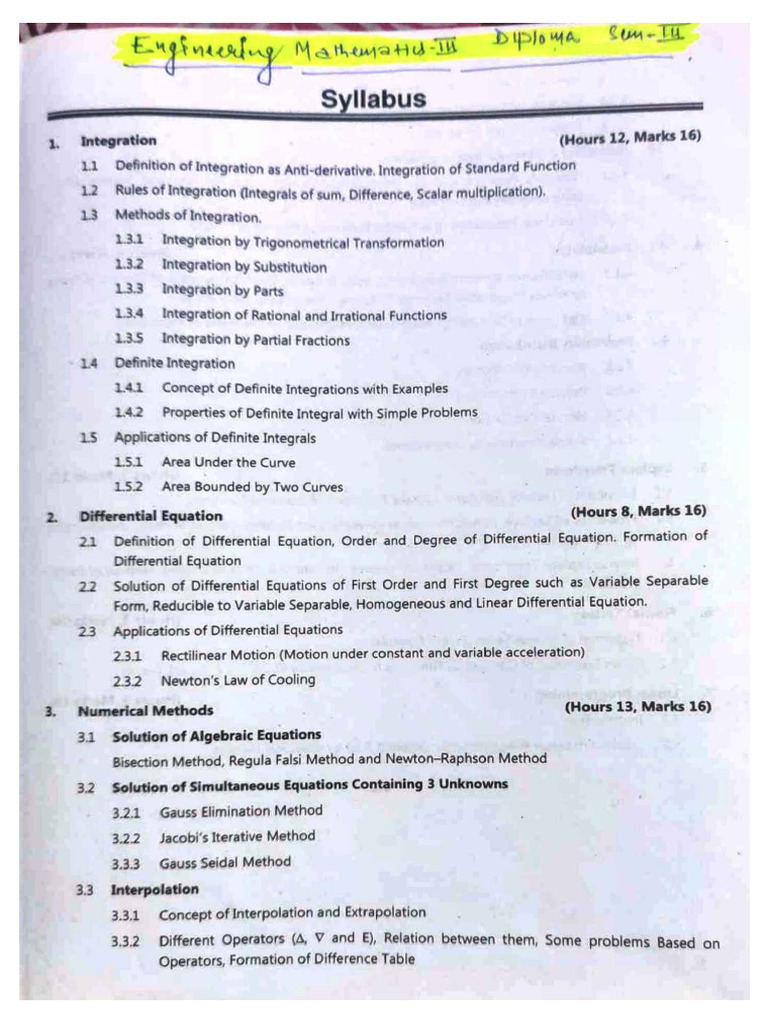 Chapter 1 - Integration (Nirali Pub) | PDF