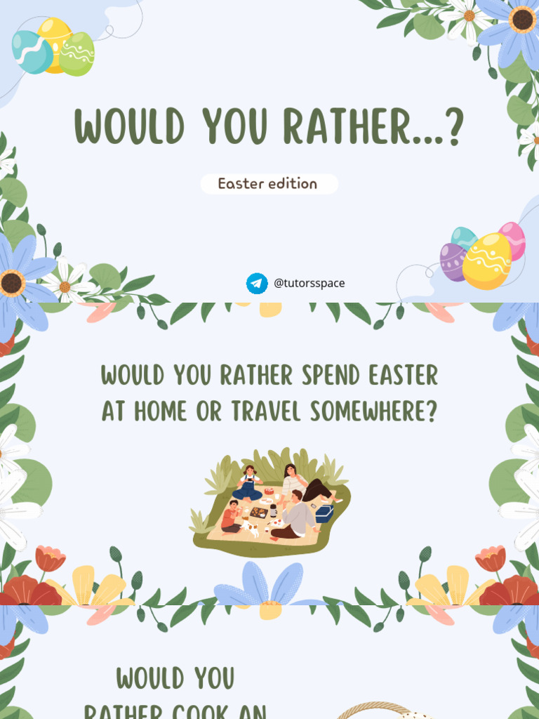 Easter Would You Rather Adults | PDF