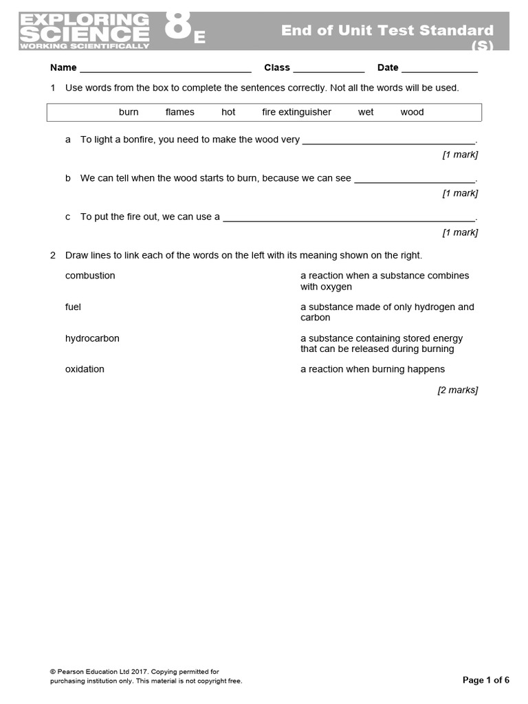 8E Combustion Unit Test Overview | PDF | Combustion | Oxide