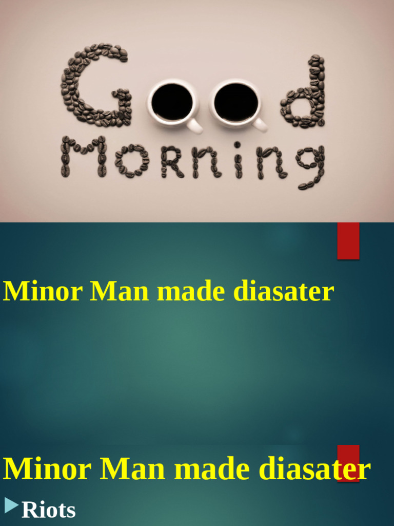 Minor Man Made Disaster | PDF | Riot | Chernobyl Disaster