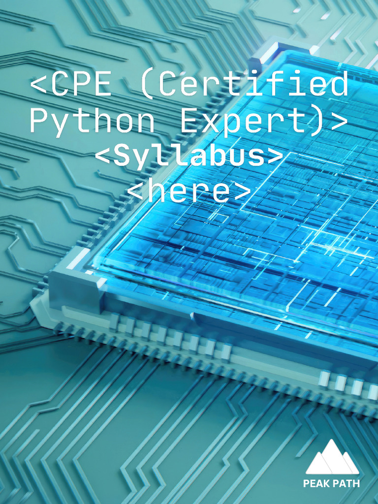 CPE Python Course Syllabus Overview | PDF | Python (Programming ...