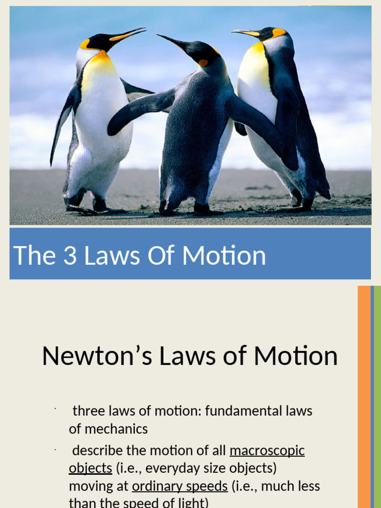 Newton's Three Laws of Motion Explained | PDF | Force | Newton's Laws ...