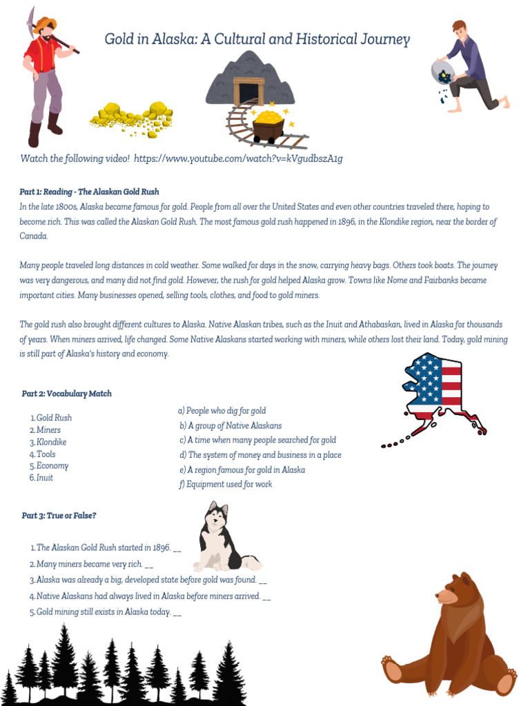 Gold in Alaska A Cultural and Historical Journey | PDF | Alaska ...