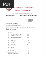 Mathematics Form 2 Revision | PDF | Area | Equations