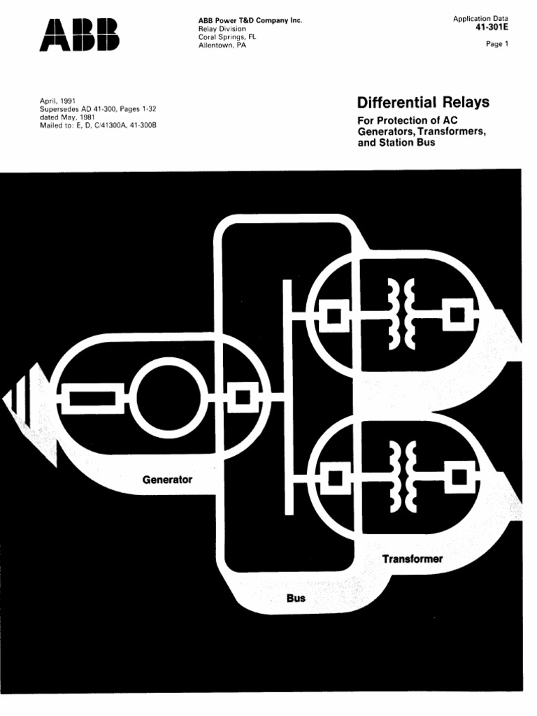 AD41-301e Diff Relays | PDF
