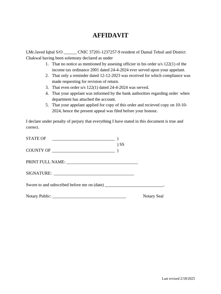 Sample-Affidavit | PDF