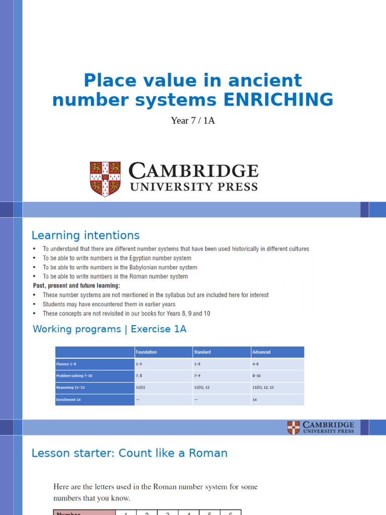 Lesson Summary - Year 07 - 1A | PDF
