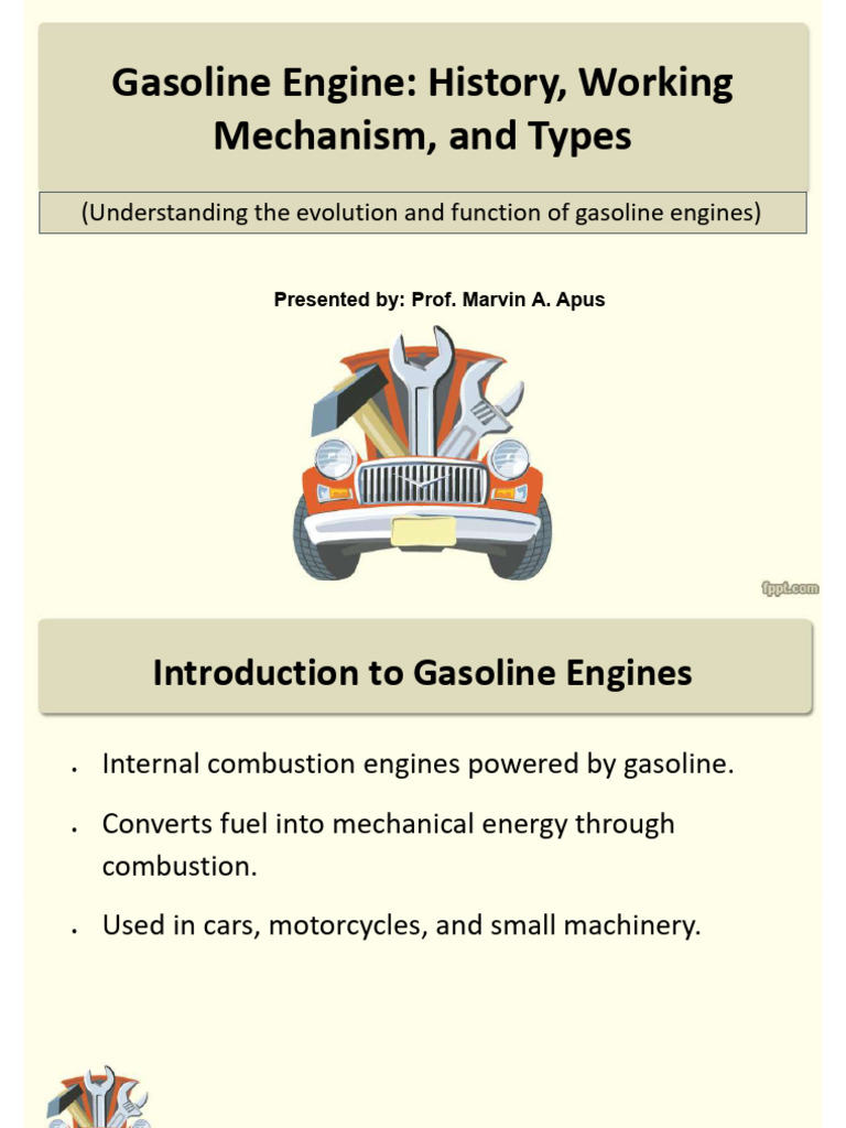 Gasoline Engine: History and Mechanisms | PDF | Internal Combustion ...