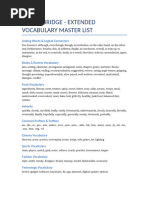 IGCSE Vocabulary List | PDF