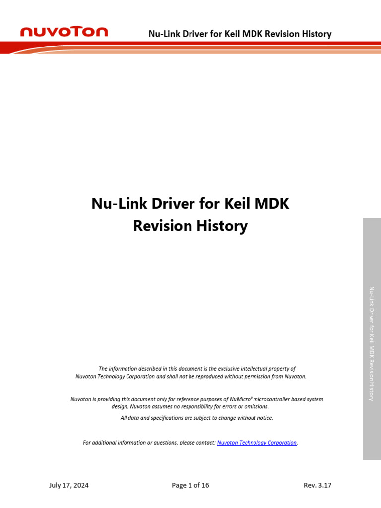 En-Us - RH Nu-Link Driver For Keil MDK EN V3.17 | PDF | Debugging | Device Driver