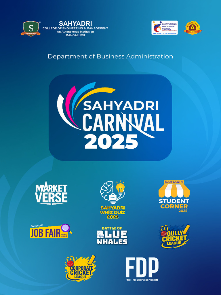 Sahyadri Carnival 2025 Brochure | PDF | Dances