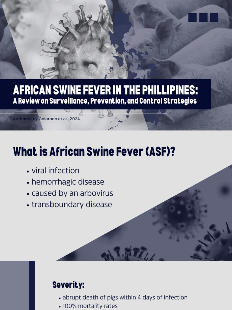 ASF Control and Vaccine Strategies in the Philippines | PDF | Vaccines ...