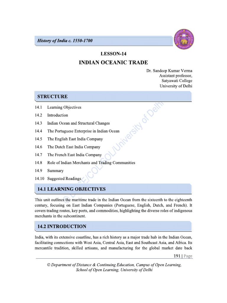 Indian Ocean Trade | PDF