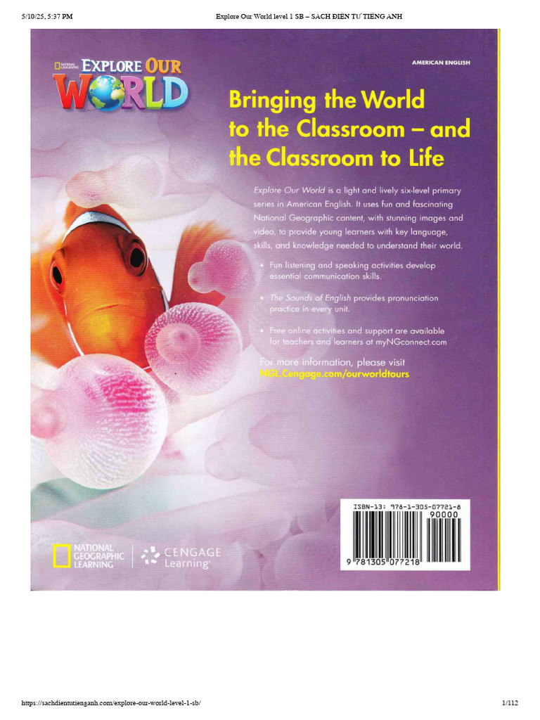 Explore Our World Level 1 SB - SÁCH ĐIỆN TỬ TIẾNG ANH | PDF