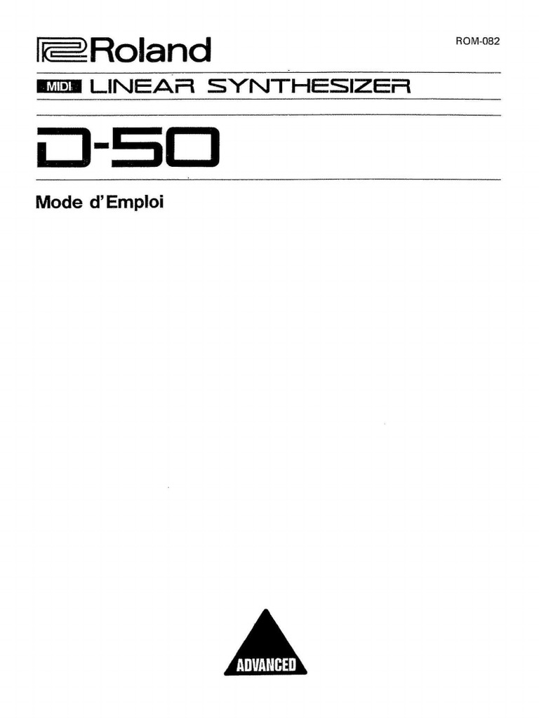 Roland d50 FR Advanced | PDF