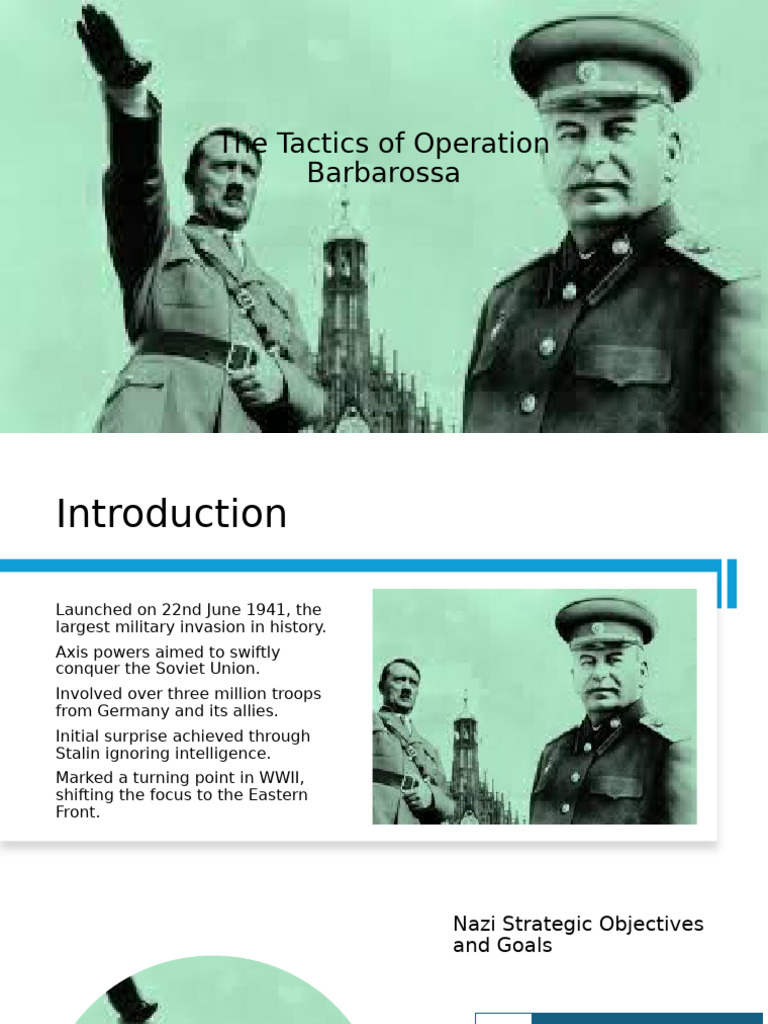 Tactics of Operation Barbarossa Explained | PDF | Operation Barbarossa ...
