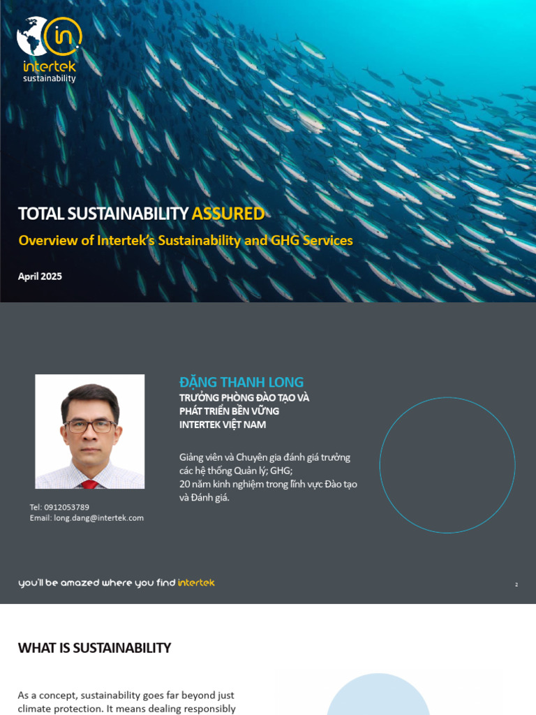 Intertek Sustainability Services Overview - April 2025 Publish | PDF | Sustainability | Climate ...